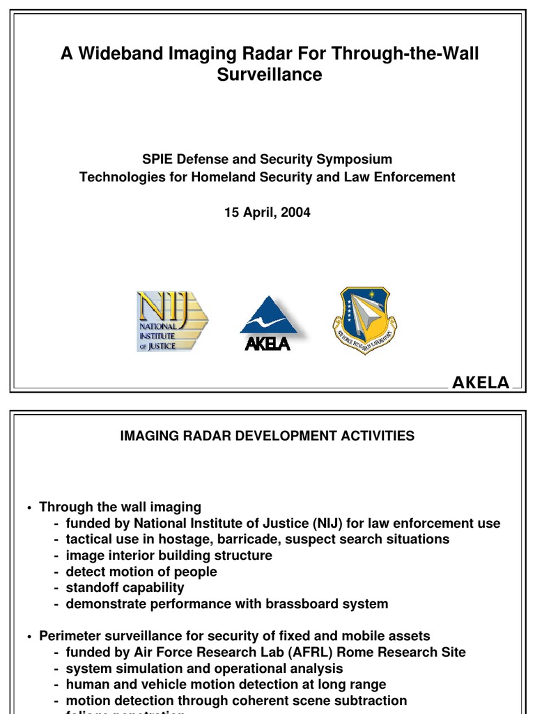 Through-the-Wall Imaging Radar System | PDF | Radar | Antenna (Radio)