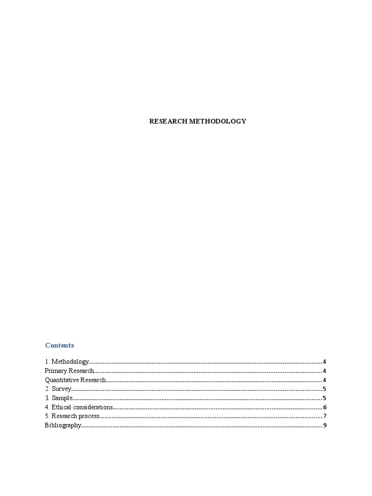 Research Methodology | PDF | Survey Methodology | Sampling (Statistics)