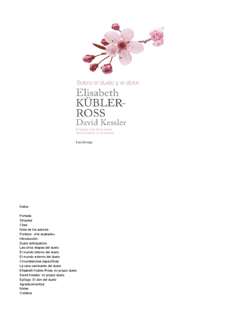 Sobrel El Duelo y El Dolor - Elisabeth Kübler-Ross, David Kessler PDF | PDF