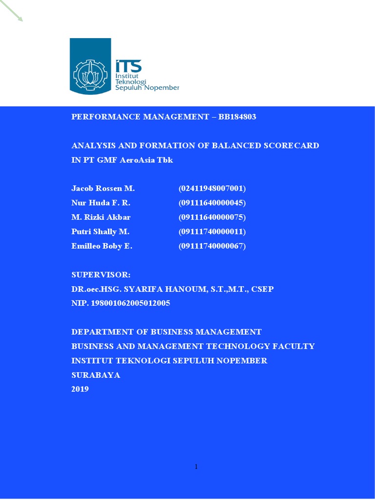 Tubes Mankin Emileo | PDF | Strategic Management | Performance Indicator