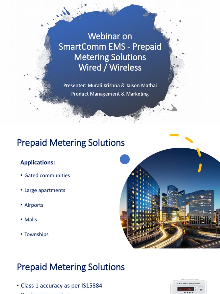 SmartComm EMS for Prepaid Metering | PDF | Gateway (Telecommunications ...