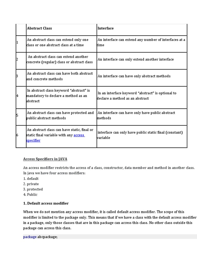 Java Interview Preparation Pdf Class Computer Programming Method Computer Programming