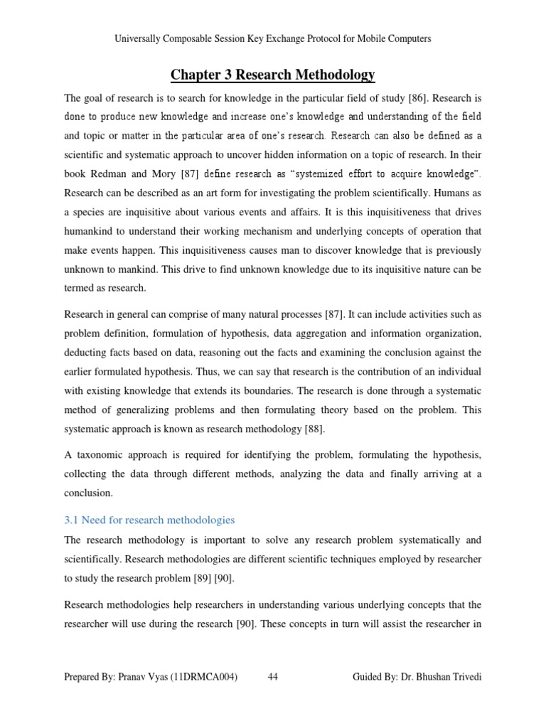 Chapter 3 Research Methodology: Universally Composable Session Key ...