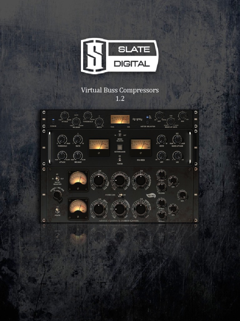 Slate Digital Virtual Buss Compressors Rack - User Guide | PDF | Áreas ...