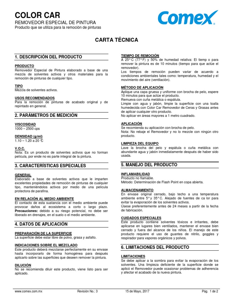 Removedor Especial de Pintura Comex | PDF | Pintar | Usuario (informática)