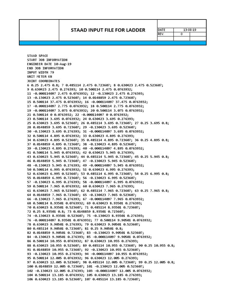 Ladder Calculation | PDF | Computing | Computing And Information Technology