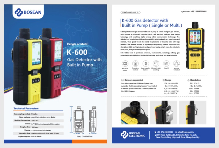 K 600brochure (Pumptype) | PDF | Sensor | Manufactured Goods