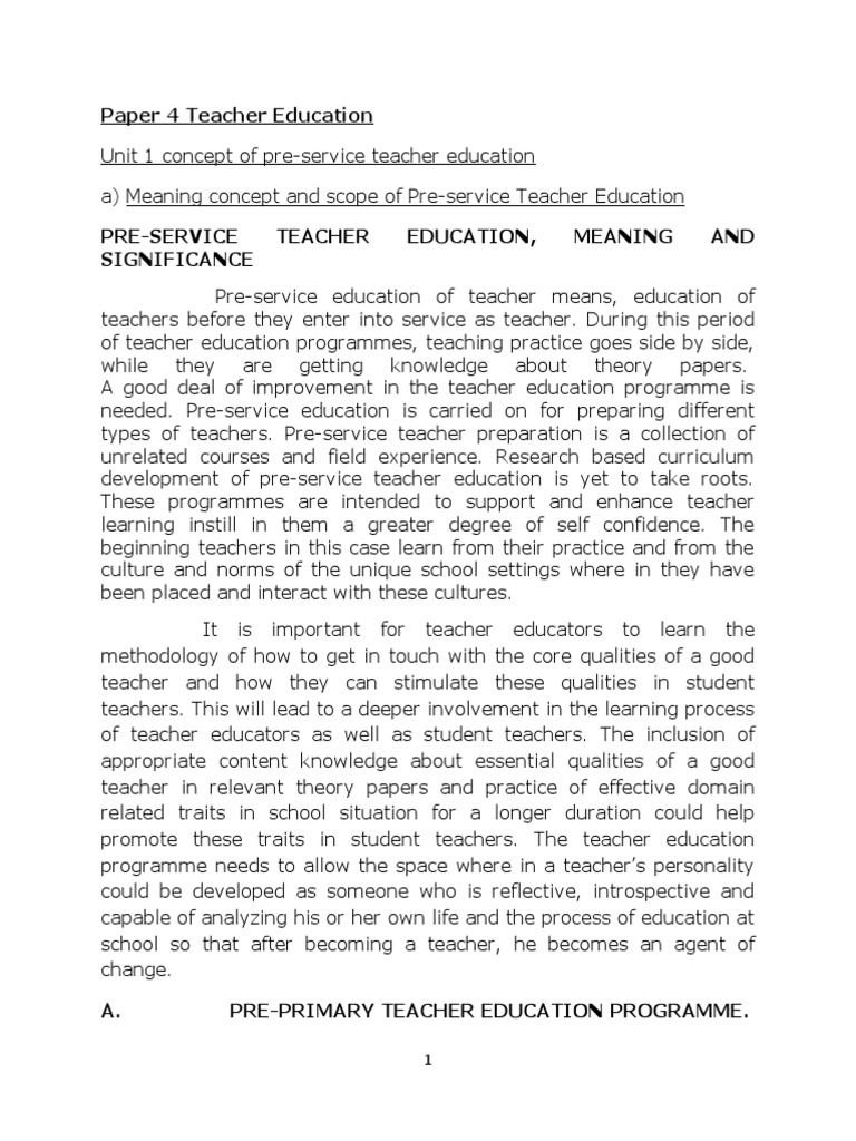 Teacher Education | PDF | Teacher Education | Teachers