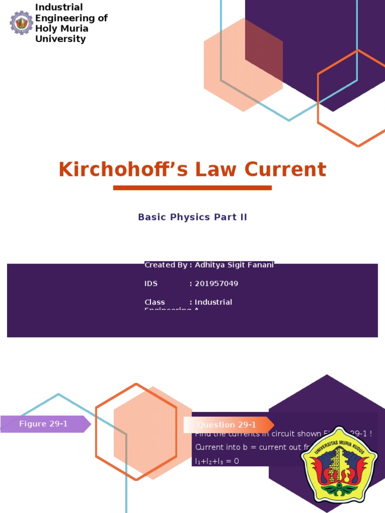 Kirchohoff's Law Current: Basic Physics Part II | PDF