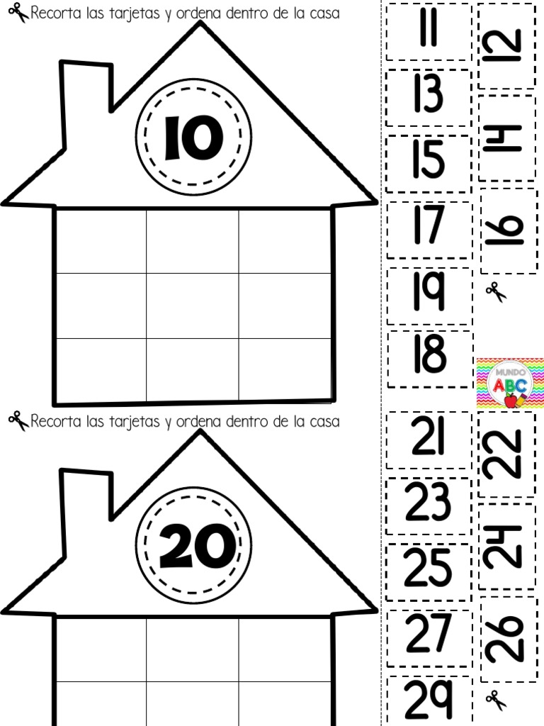 Casita de Los Numeros PDF | PDF | Ajedrez | Juegos y actividades