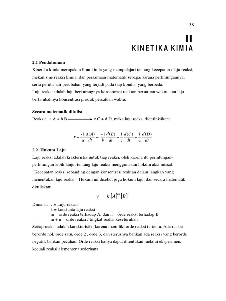 1.kinetika Kimia - 1 | PDF