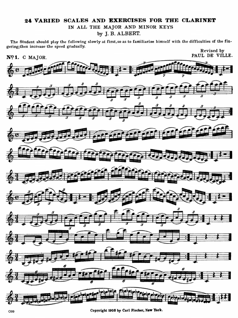 24 Varied Scales and Exercises by Albert PDF | PDF