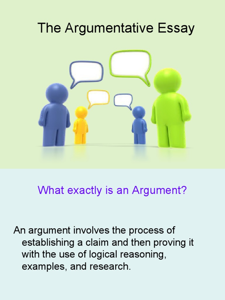 Crafting an Argumentative Essay | PDF | Essays | Argument