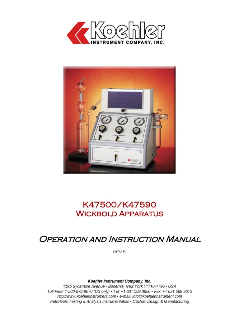 Wickbold Apparatus ASTM D2784 | PDF | Breathing | Chlorofluorocarbon