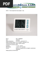 40 Manual Termohigrometro HTC-2 | PDF | Humedad relativa | Temperatura