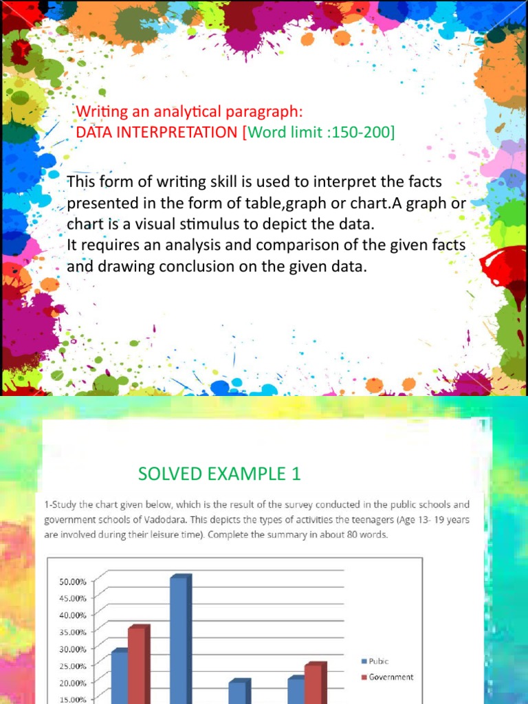 Writing An Analytical Paragraph: Data Interpretation ( | PDF