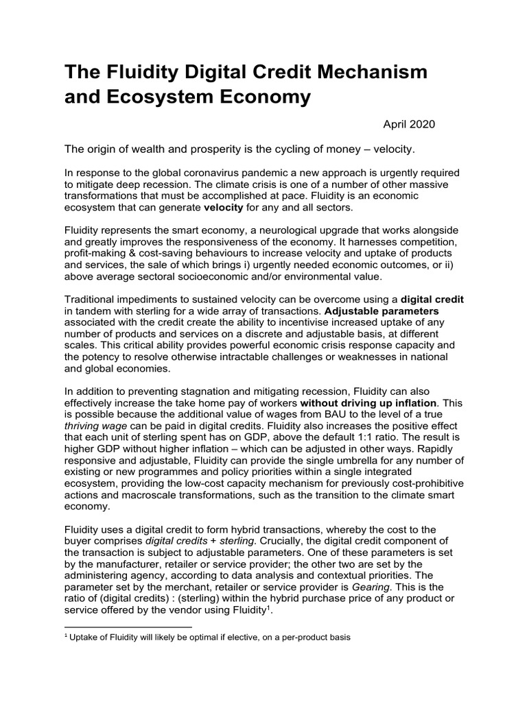 Digital Fluidity for Economic Recovery | PDF | Sustainability | Retail