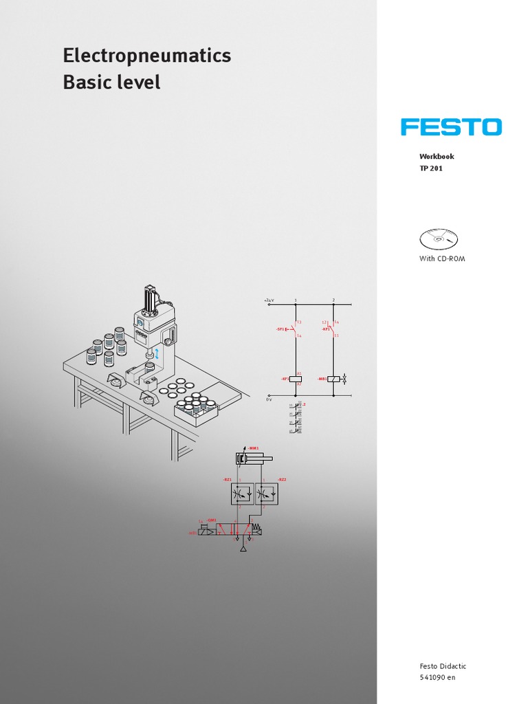 Electropneumatics Basic Level: Workbook TP 201 | PDF | Valve | Switch