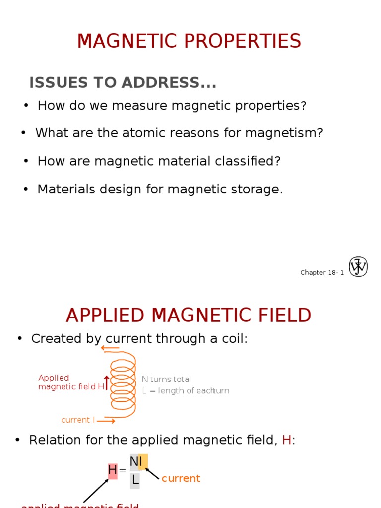 06-Feb-2020 Magnetic Properties of Materials | PDF | Ferromagnetism ...