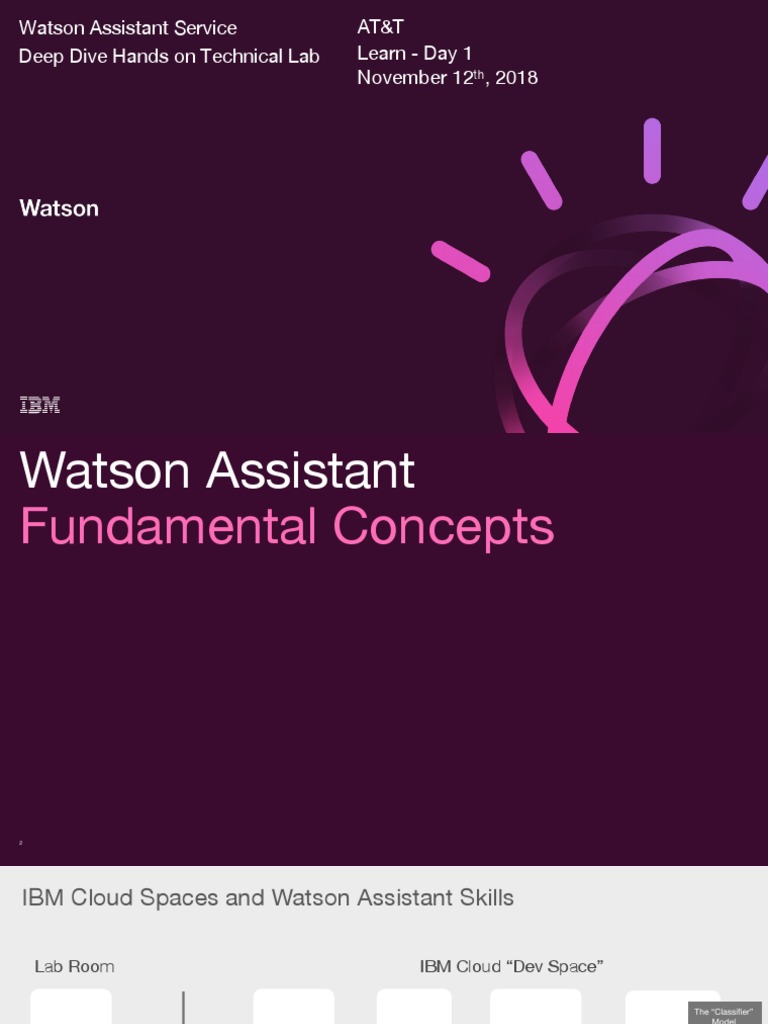 Watson Assistant Services Deep Dive and Lab PDF | PDF | Comma Separated Values | Watson (Computer)