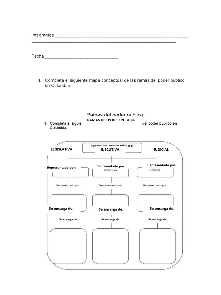 Actividades Ramas Del Poder Publico | PDF