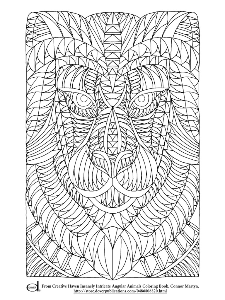 Angular Animals Coloring Page PDF | PDF