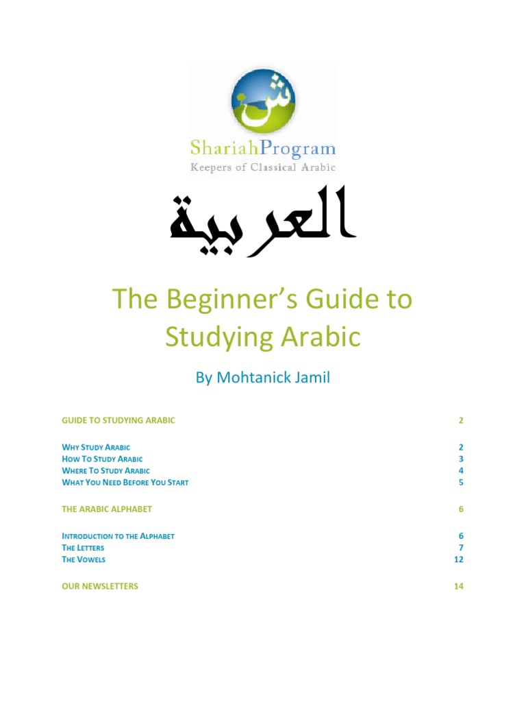 Arabic Language Study Guide | PDF