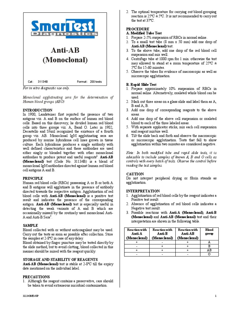 Anti Sera | PDF | Monoclonal Antibody | Body Fluids