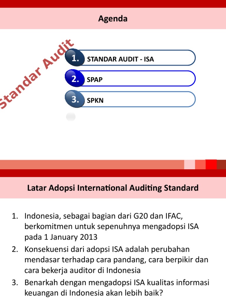 Standar Audit - Isa, Spap, SPKN | PDF | Audit | Risk