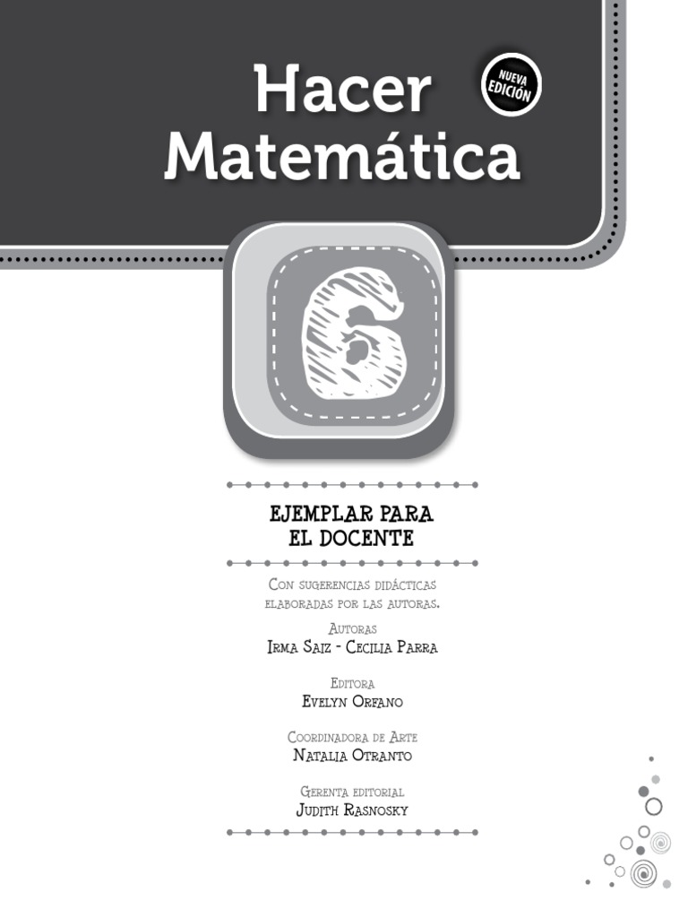 Hacer Matematica 6 | PDF | Triángulo | Números