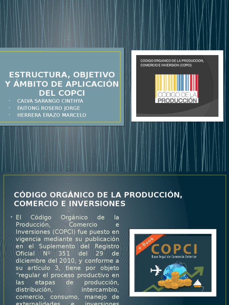 Estructura y Objetivos del COPCI | PDF | Sustentabilidad | Economias
