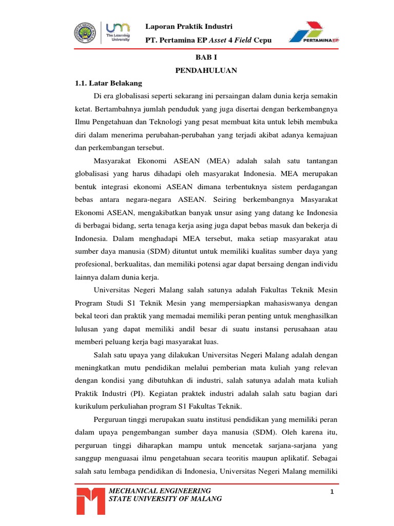Laporan KP Pompa Reciprocating | PDF