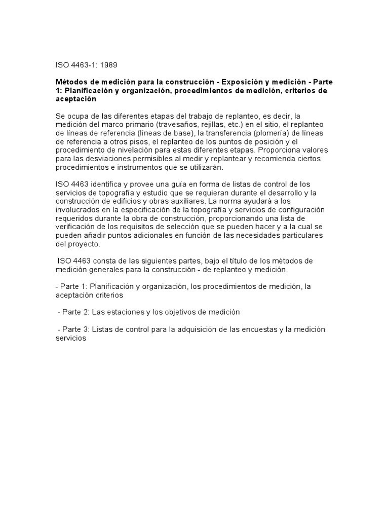Iso 4463 | PDF