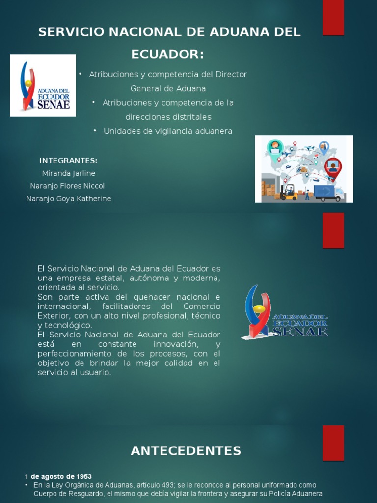 SENAE | PDF | aduana | Ecuador