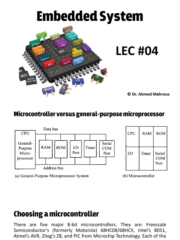Embedded System LEC #04: © Dr. Ahmed Mahrous | PDF | Microcontroller ...