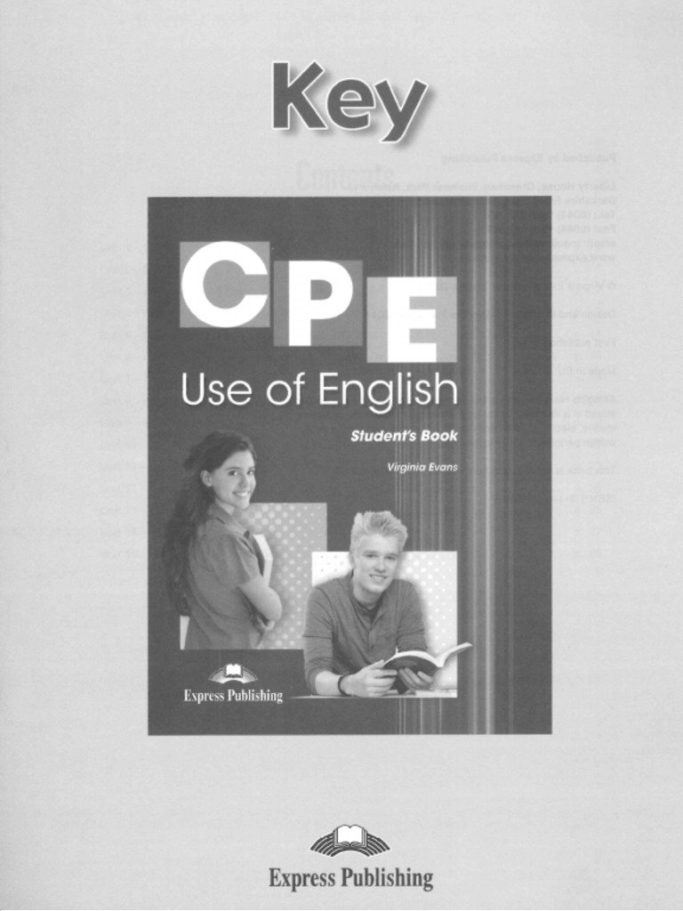 CPE Use of English Student 39 S Book Answer Key PDF | PDF