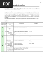 LaTeX Mathematical Symbols List | PDF | Mathematical Objects | Numbers