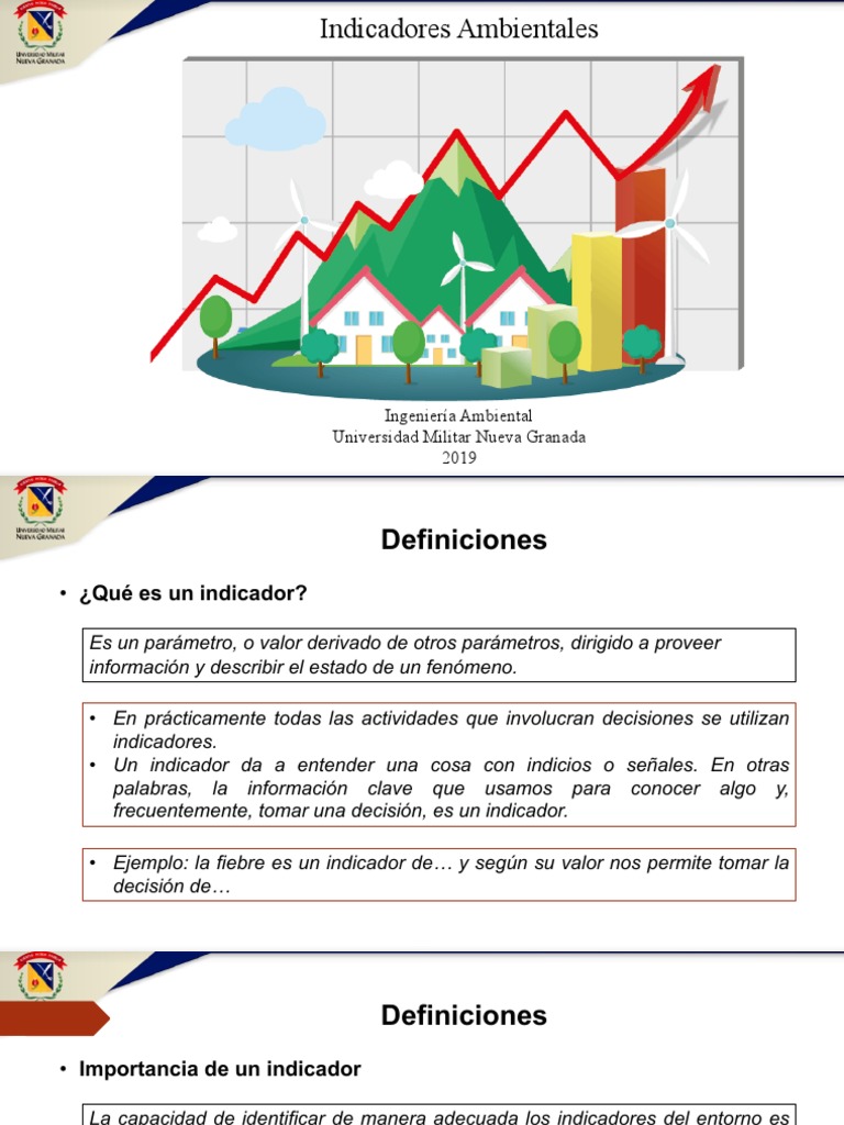 Indicadores Ambientales Y Su Importancia Pdf Entorno Natural