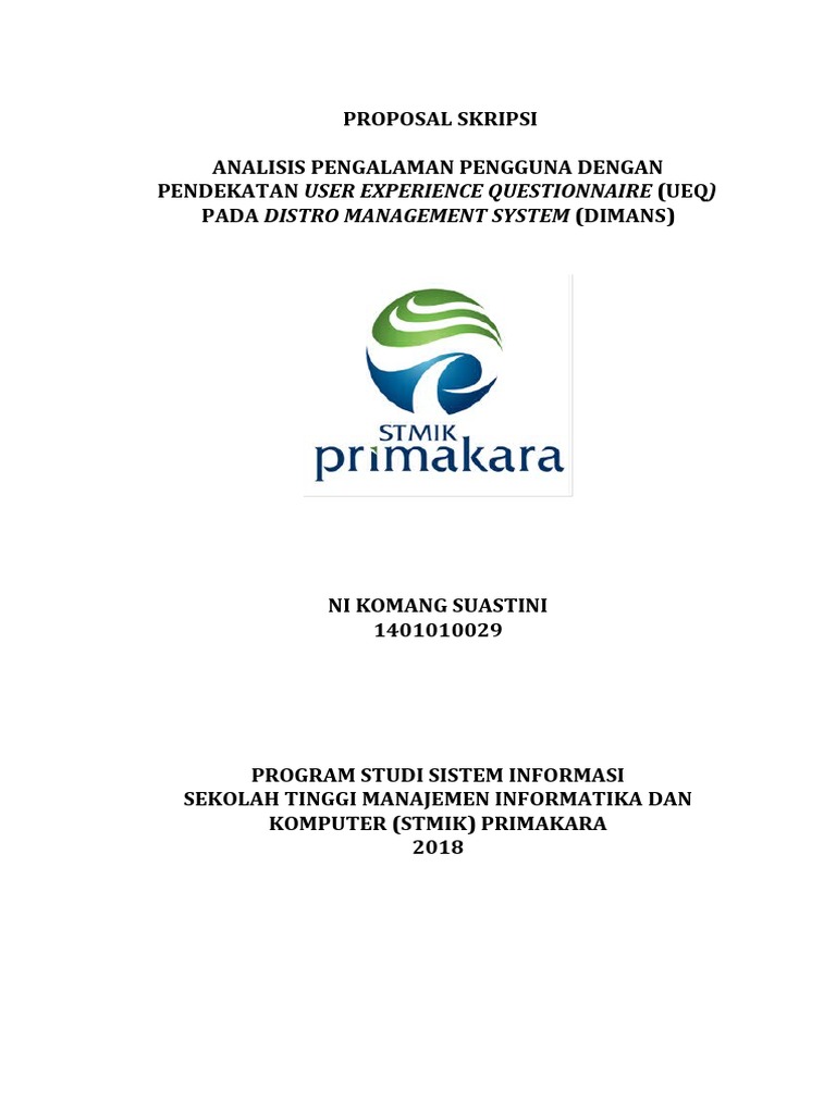 Format Proposal Skripsi | PDF