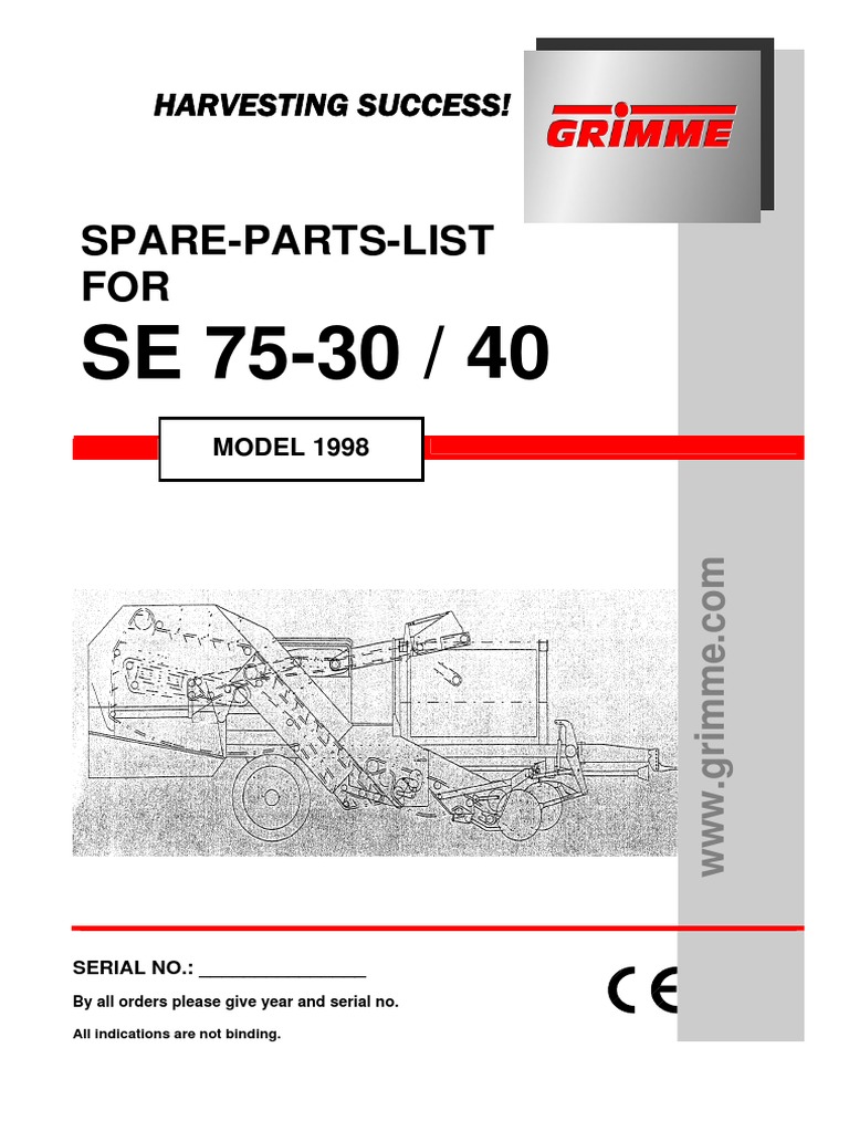 SE 75 30 - 40 Eng 1998 PDF | PDF | Machines | Mechanical Engineering