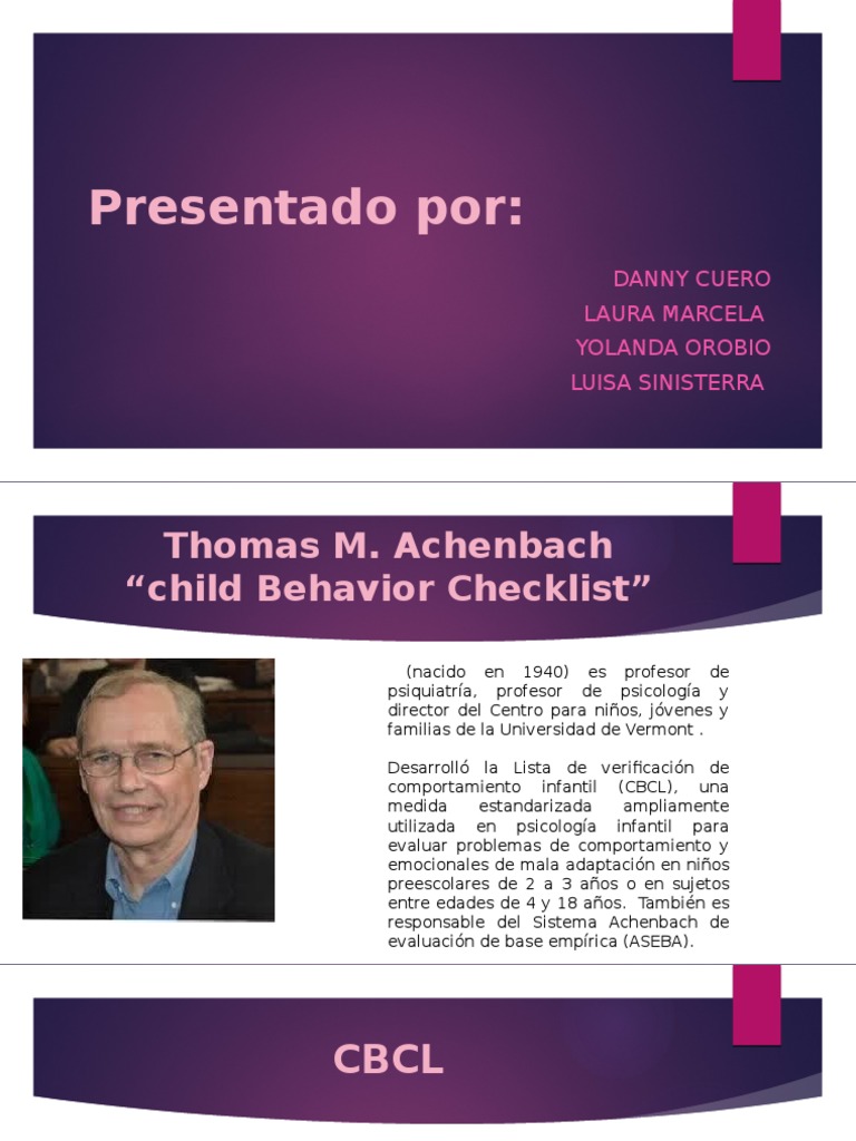 Prueba CBCL | PDF | Comportamiento | Depresión (estado de ánimo)