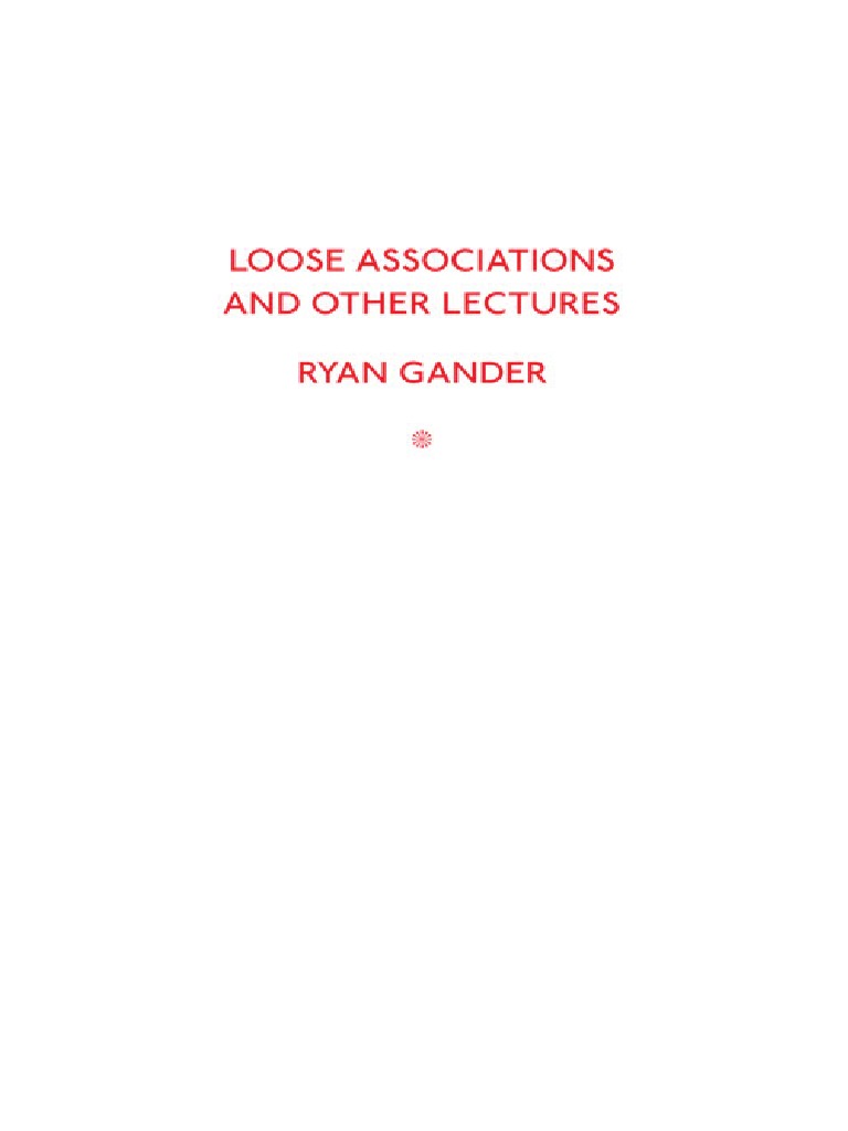 Gander Ryan Loose Associations | PDF | 221 B Baker Street | Archery