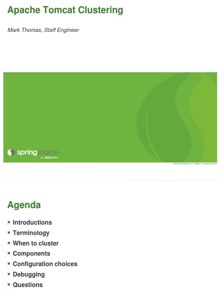 Apache Tomcat Clustering | PDF | Load Balancing (Computing) | Computer Cluster