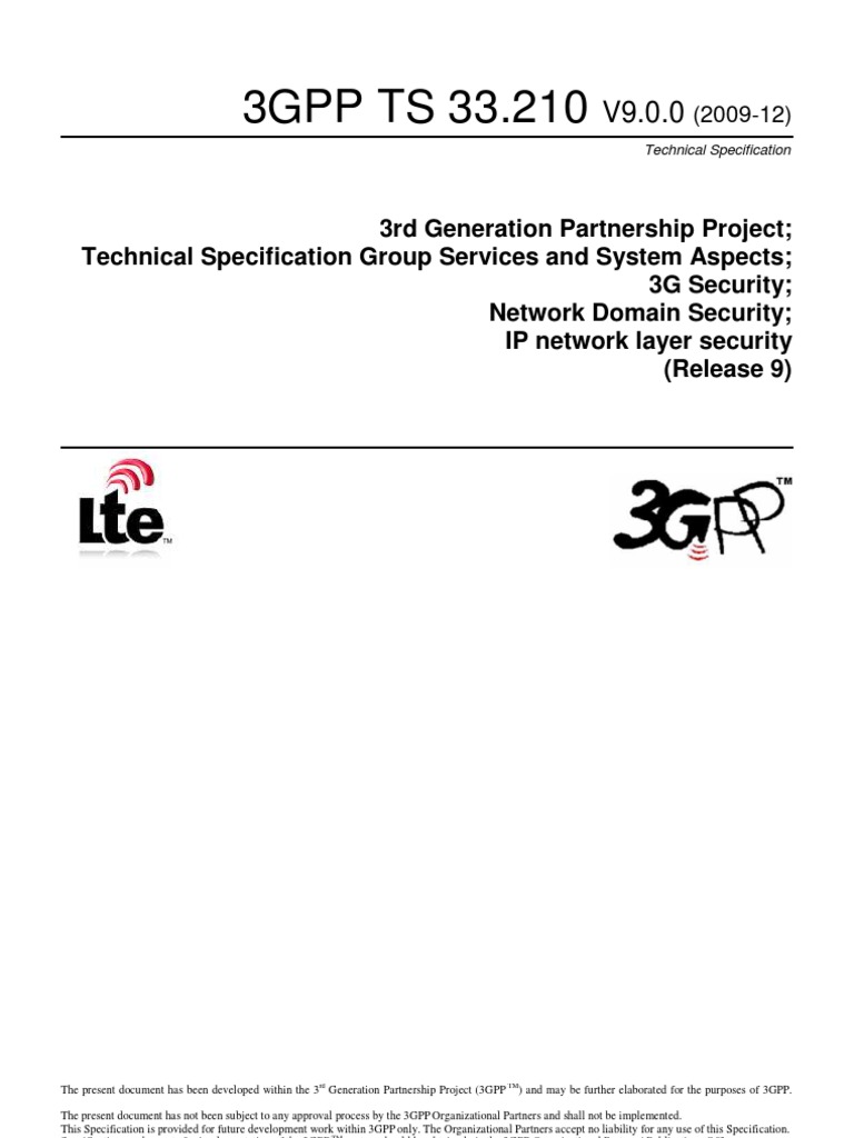 3G Security | PDF | 3 Gpp | Computer Network