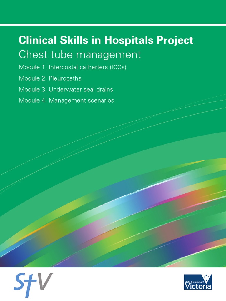 Chest Tube Management PDF | PDF | Medicine | Medical Specialties