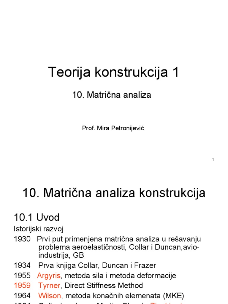 Matricna Analiza | PDF