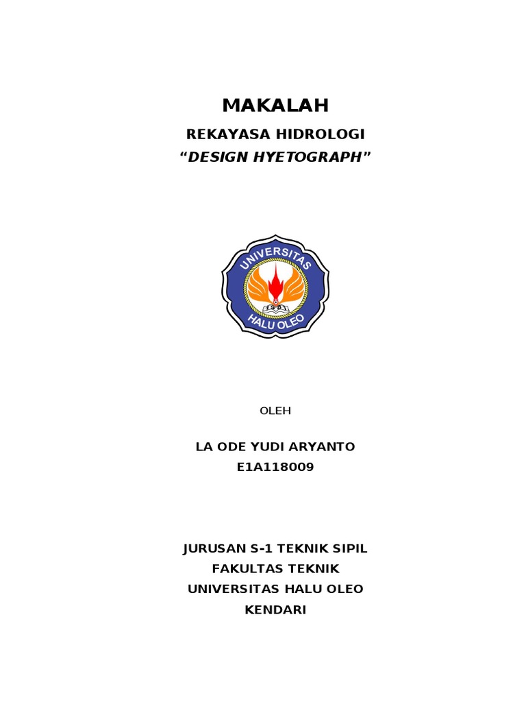 Desain Hyetograph dalam Hidrologi | PDF