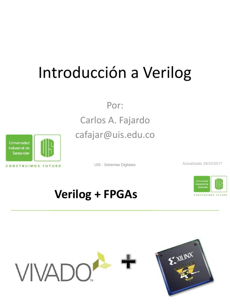 4 - Introduccion A Verilog - 2017 PDF | PDF | Lenguaje de descripción de hardware | Información ...