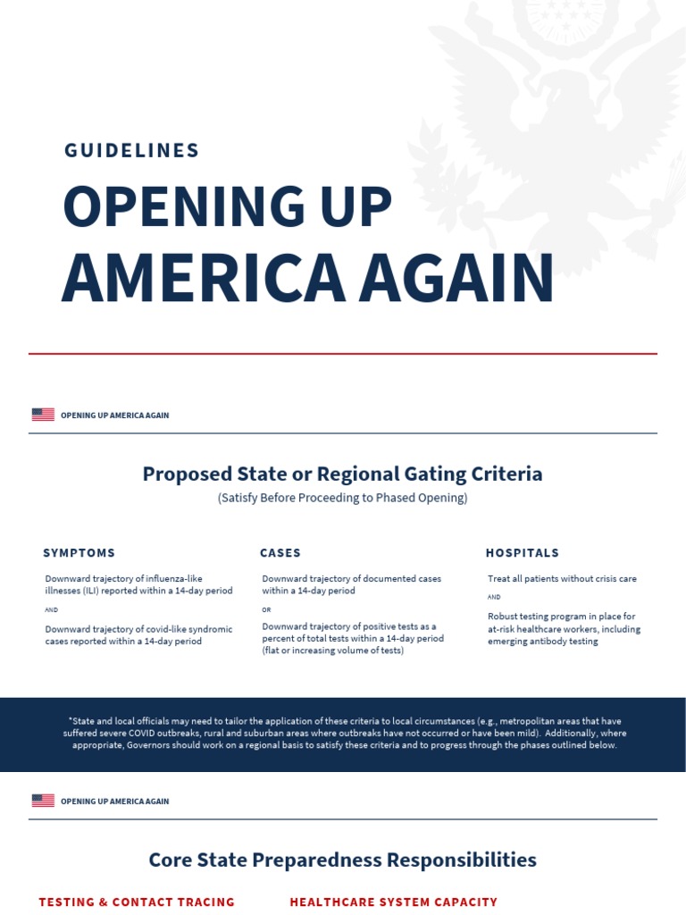 COVID-19 Phased Reopening Guidelines | PDF | Patient | Chronic Condition