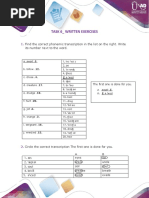 Phonetic Transcription Exercises | PDF | Linguistics | Languages